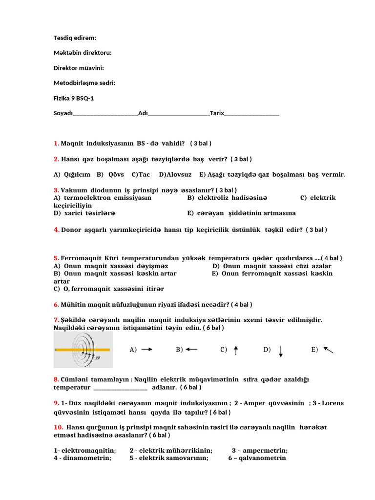 Fizika IX. BSQ-1 | PDF