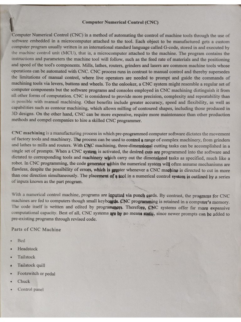 MCE 101 Note 2 | PDF