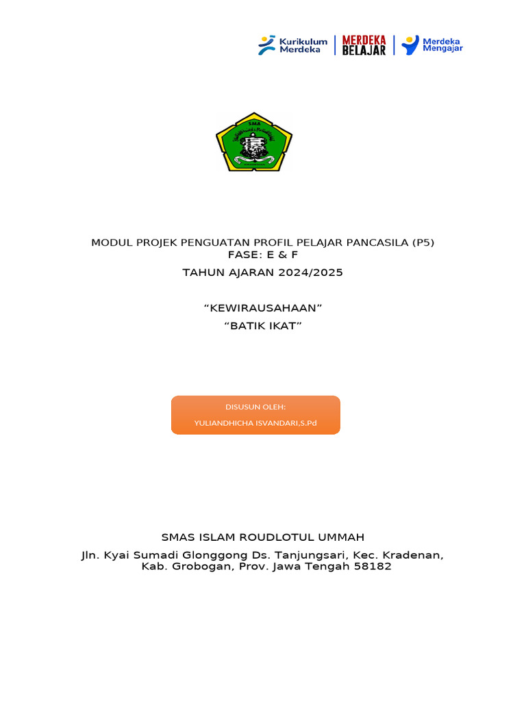 Modul Projek Batik Ikat | PDF