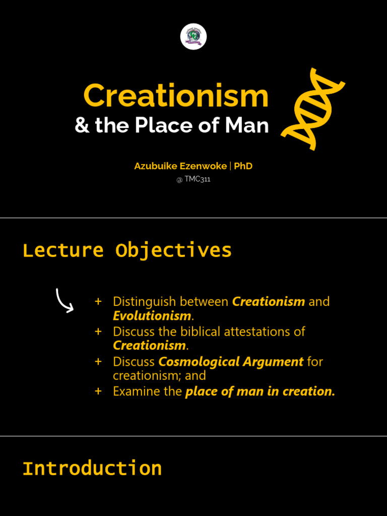TMC 311 - Creationism - New | PDF | Creationism | Genetics