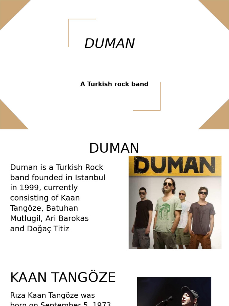 Duman: Turkish Rock Band Overview | PDF