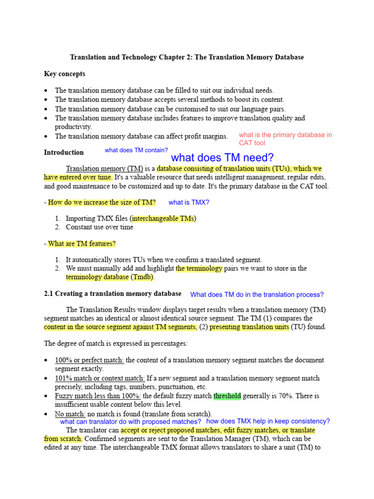 Translation and Technology Chapter 2 Summary | PDF | Regular Expression | Microsoft Excel