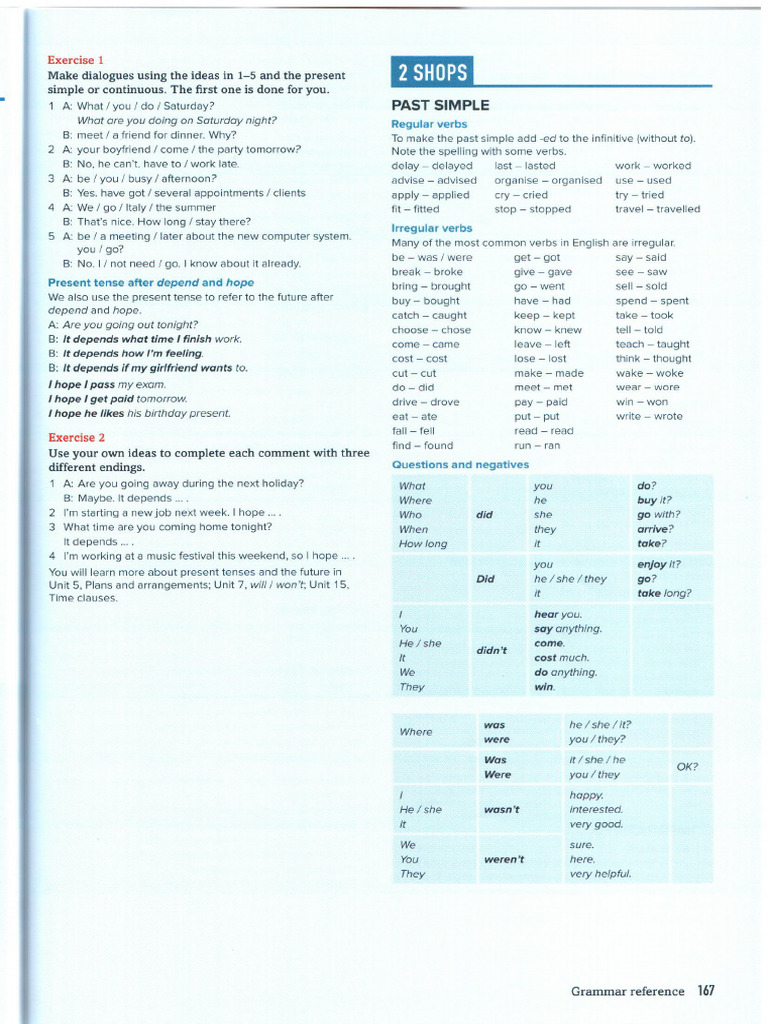 Outcomes 2ed Pre Intermediate Students Book-167-168 | PDF