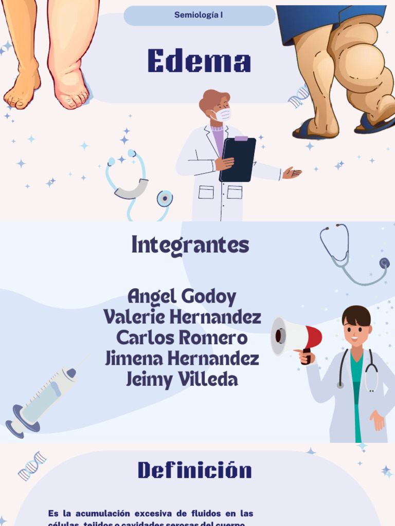 Edema PDF | PDF | Edema | Especialidades Medicas