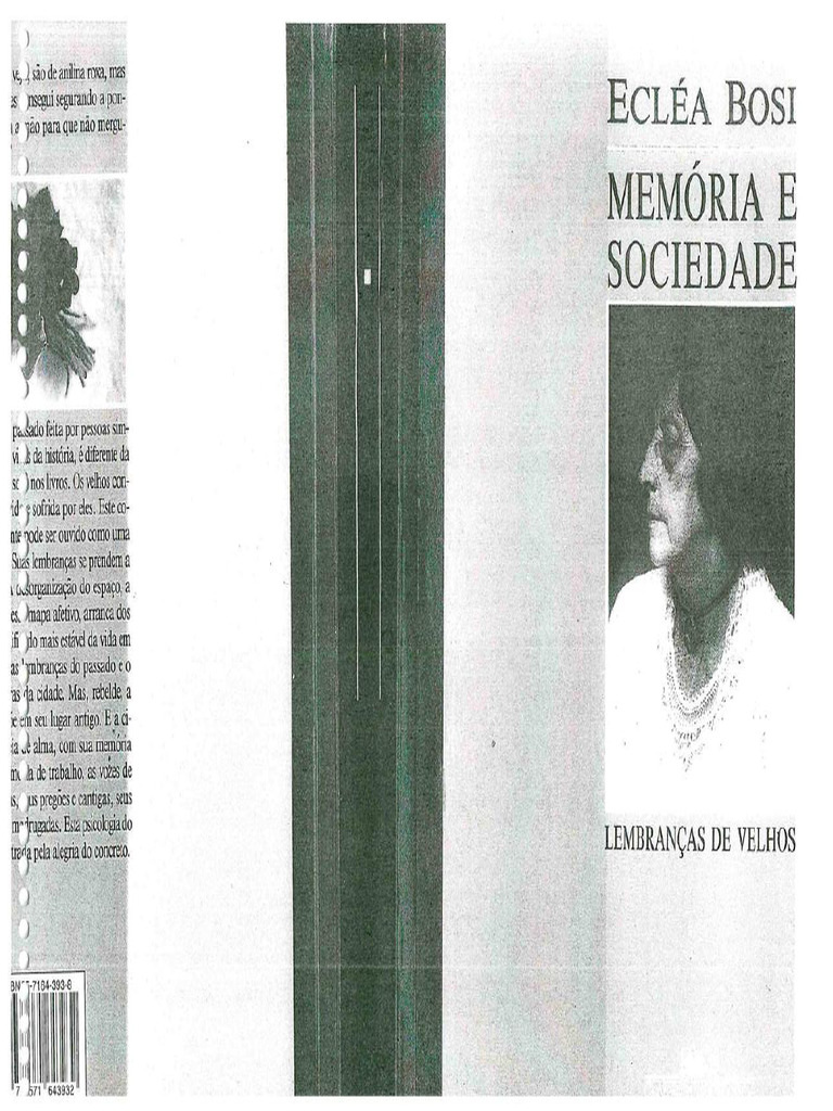 Memoria e Sociedade Lembrancas de Velhos Eclea Bossi PDF Free | PDF
