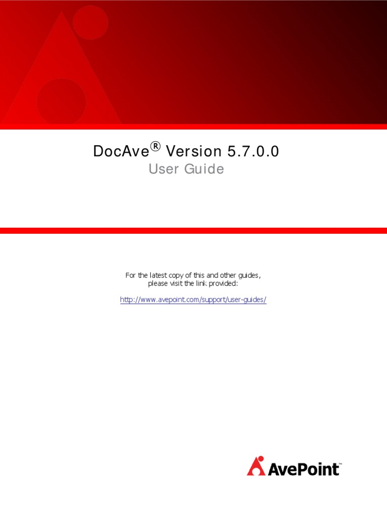 DocAve v5 User Guide | PDF | Share Point | Information Technology