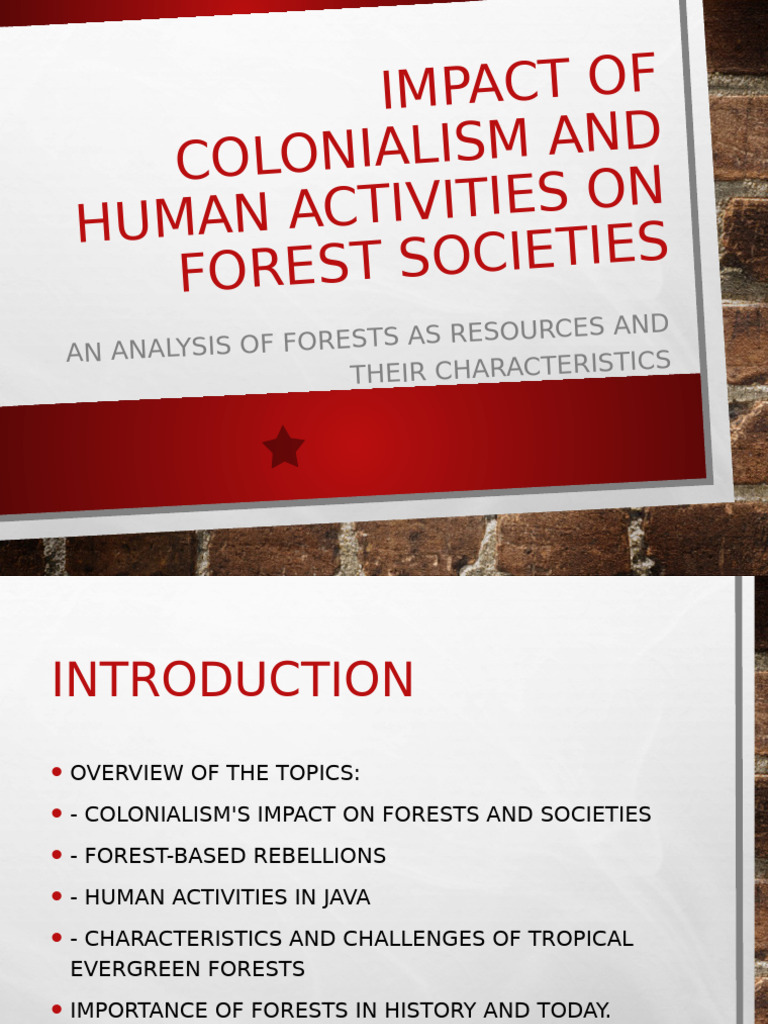 Colonialism's Impact on Forests | PDF