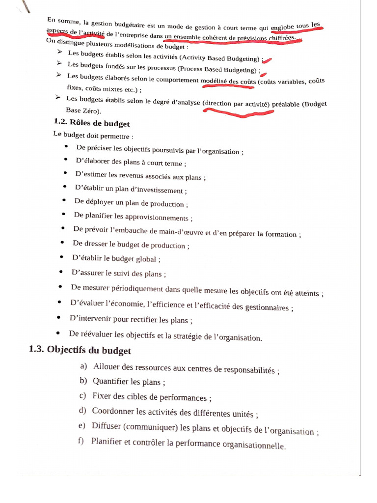 Processus Budgétaire | PDF