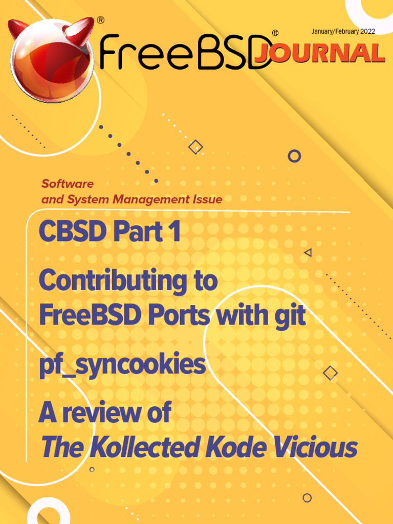 FreeBSD Journal Jan/Feb 2022 | PDF | Version Control | Software Repository