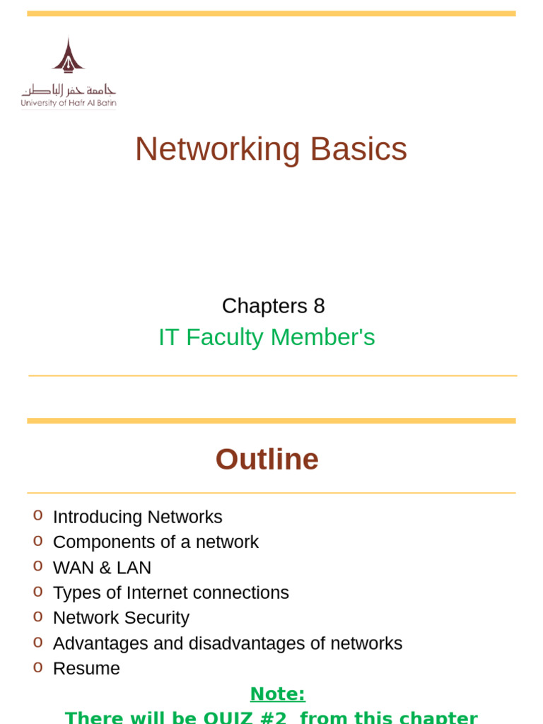 Introduction to Computer Networks and Internet (1) | PDF | Computer ...