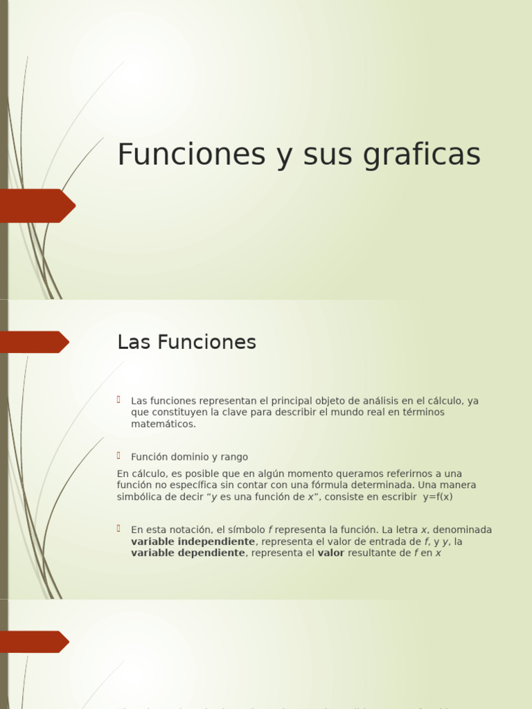 Funciones y Sus Graficas | PDF | Función (Matemáticas) | Exponenciación