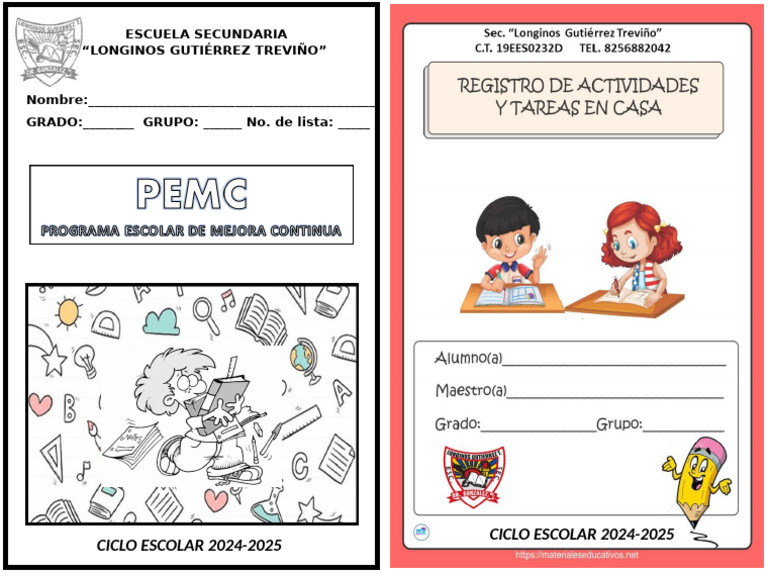 Portadas Tareas y Pemc | PDF