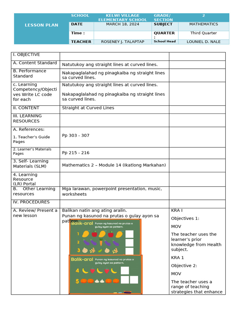 DLP-MATH 3RD QUARTER-WEEK 8 | PDF | Teachers | Educational Technology