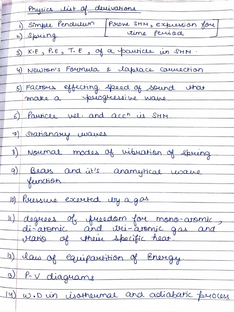 Phy Imp Topics | PDF