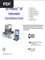 BD Phoenix M50 Quick Reference Guide ZLU - 500004680 - EN - D - 05 | PDF