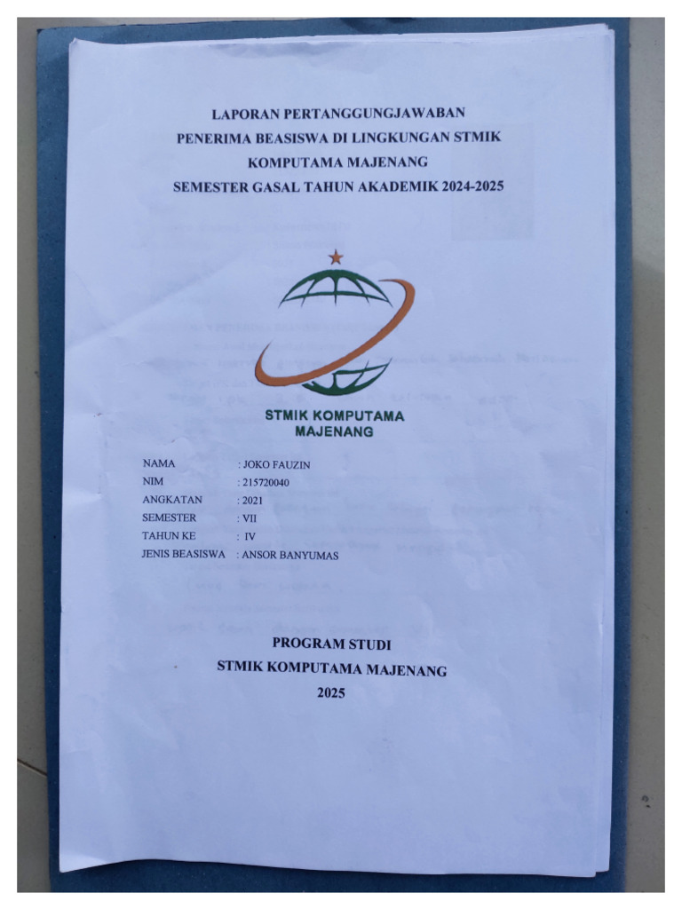 LPJ BEASISWA ANSOR | PDF