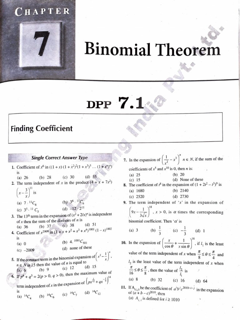 Binomial Cengage | PDF