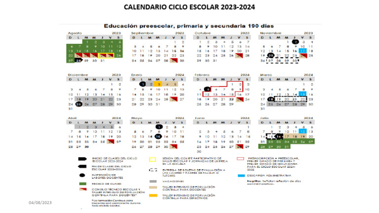Calendario 2324 | PDF