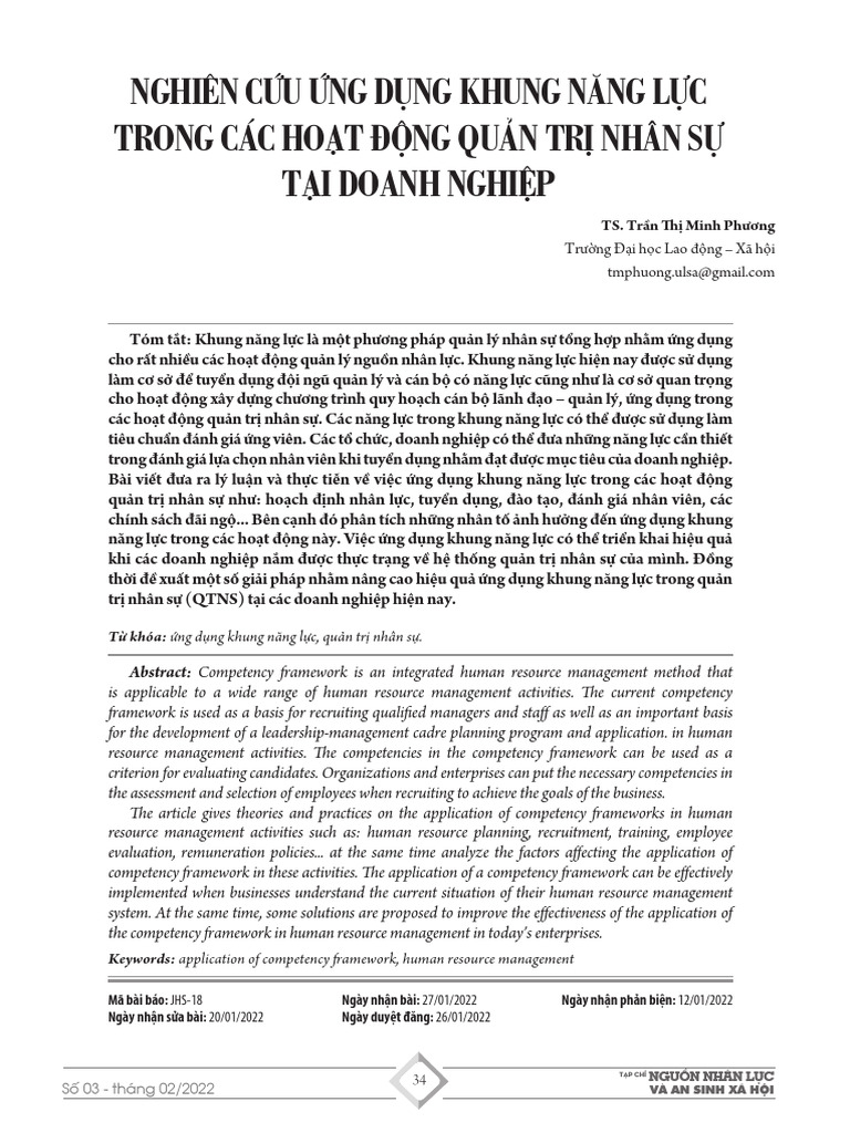 Nghiên C U NG D NG Khung Năng L C | PDF