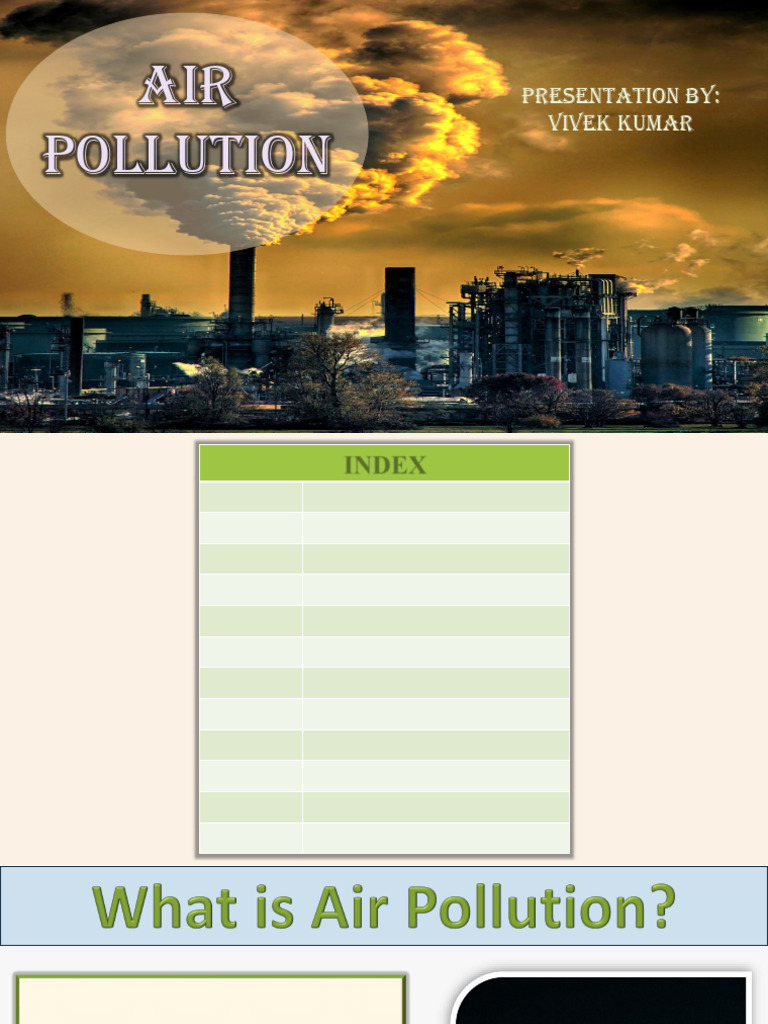 Air Pollution (1) | PDF | Air Pollution | Atmosphere Of Earth
