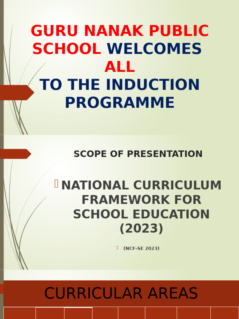 Induction Programme For Parents | PDF | Curriculum | Science
