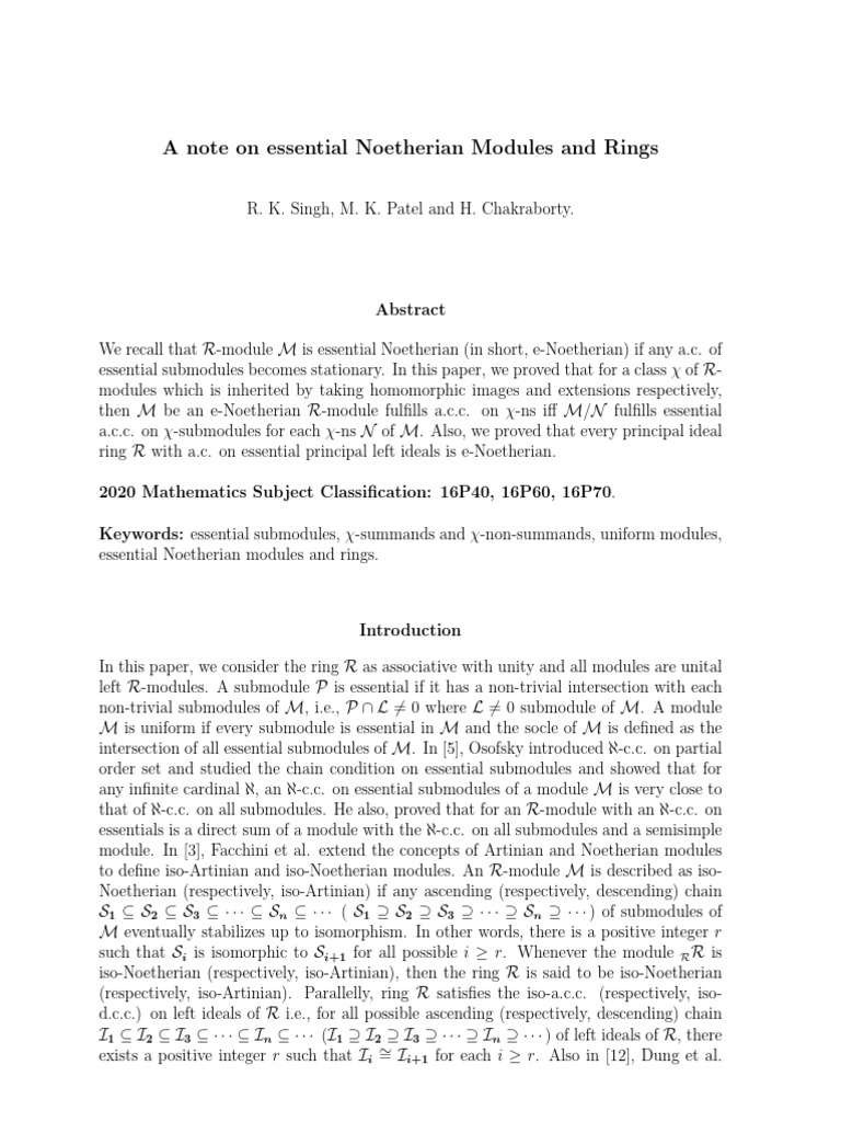 A_note_on_essential_Noetherian_modules_and_rings___Main_files__RR__Copy_ | PDF | Module ...