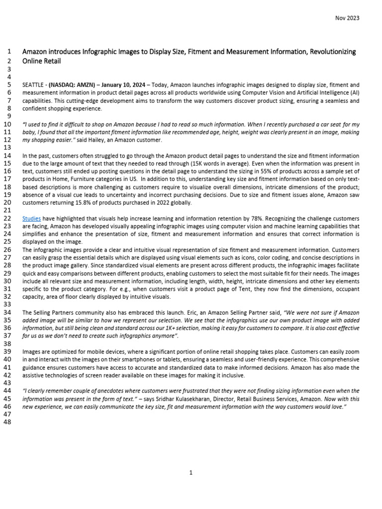 (WIP) Size+and+Fit+Infographics+PRFAQ | PDF | Information | Infographics