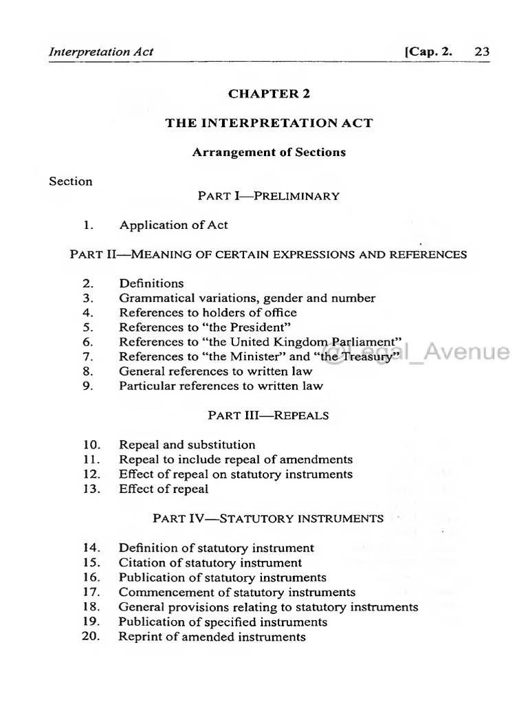 Revised Interpretation Act Cap 2 | PDF | Repeal | Fine (Penalty)
