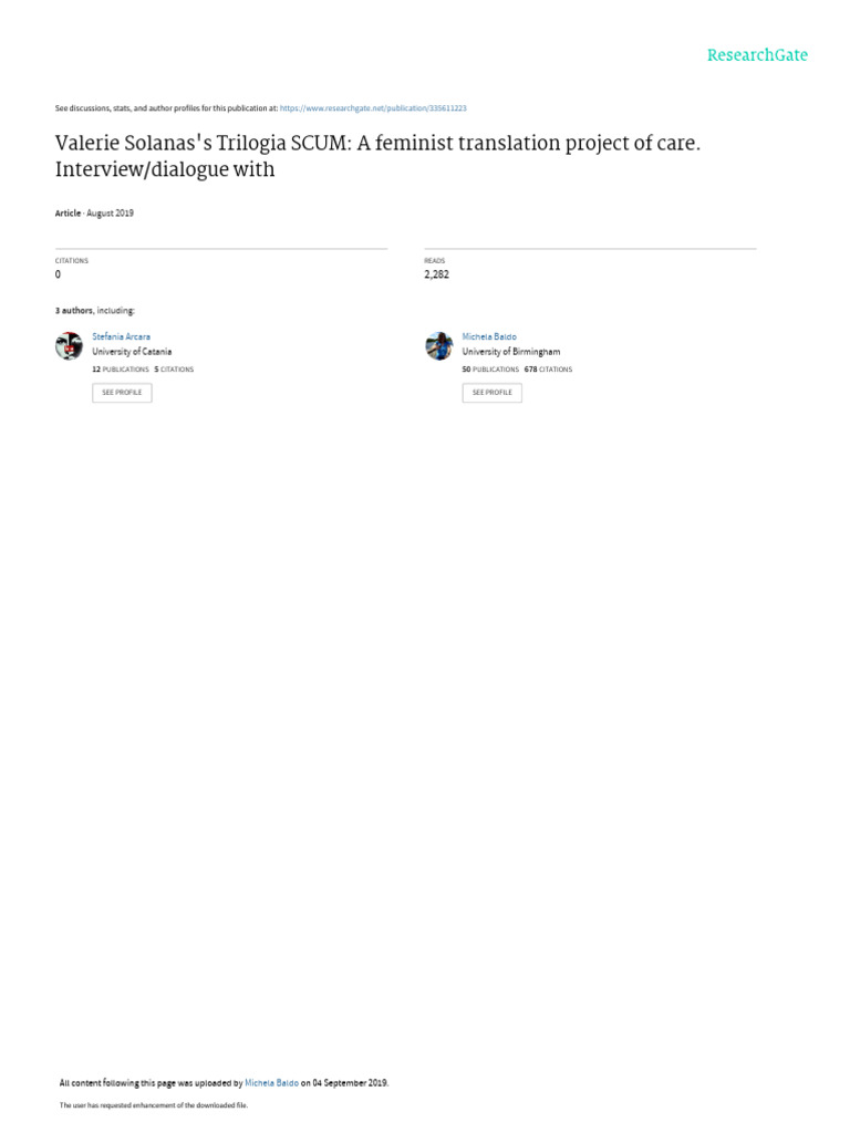 ArcaraArdilliBaldo - Trilogia Scum | PDF