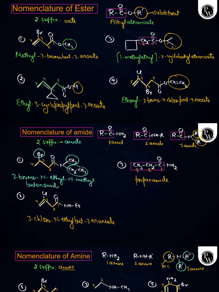 IUPAC Naming _ Class Notes __ Ummeed NEET 2024 (1) | PDF