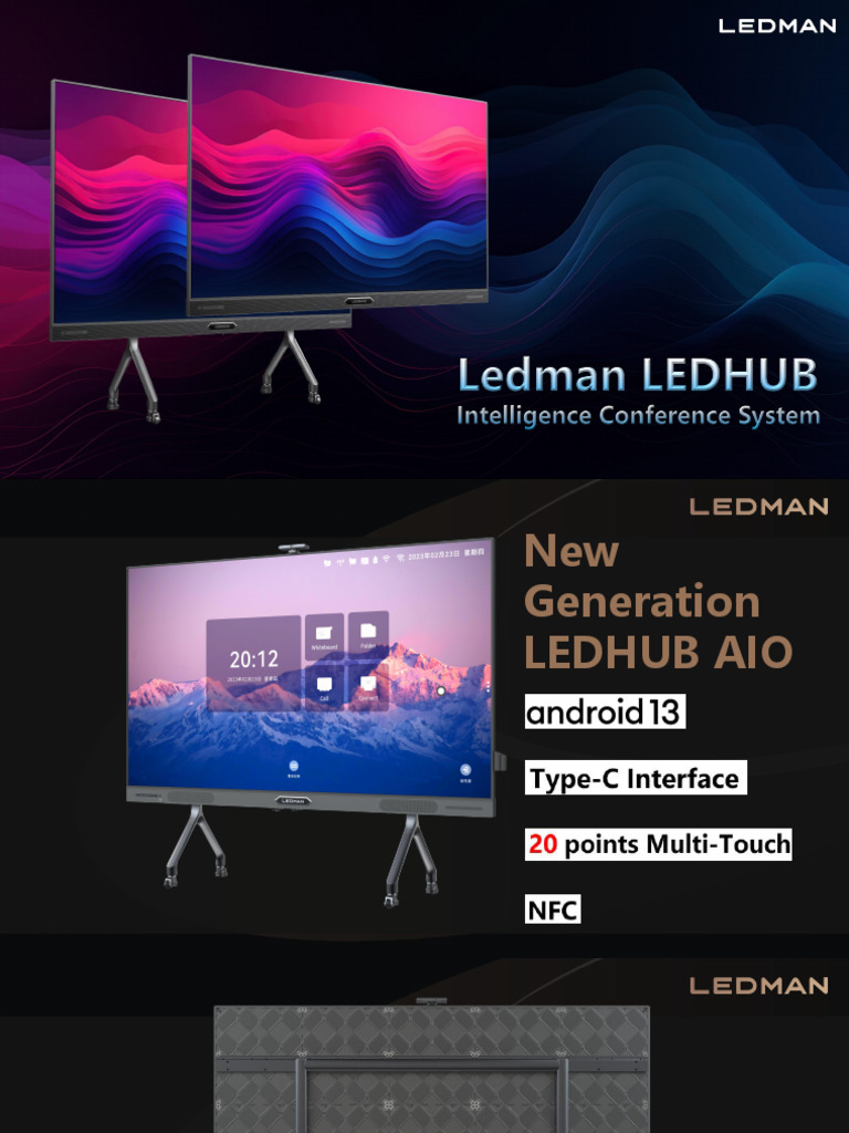 LEDMAN LEDHUB All-In-One Interactive Conference System | PDF | Android (Operating System) | Hdmi