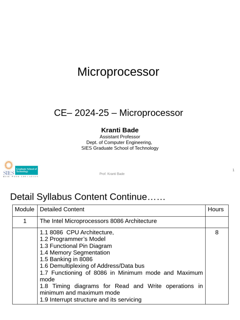 Mp Lecture2 Pdf Central Processing Unit Microprocessor