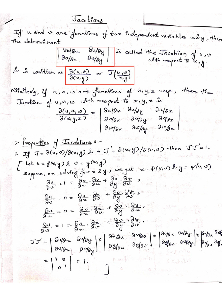jacobian | PDF