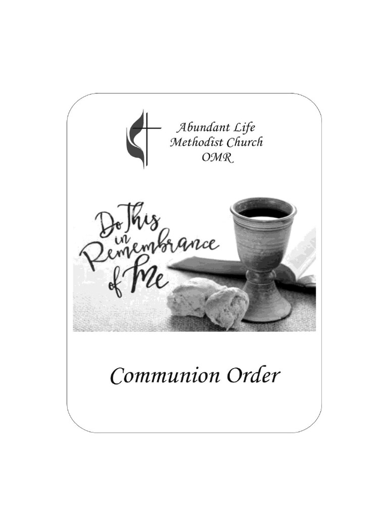 Communion Order | PDF | Eternal Life (Christianity) | Eucharist