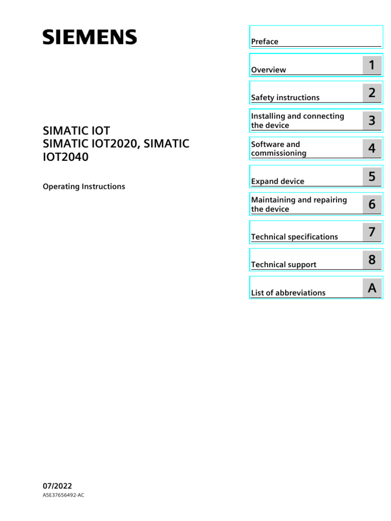 Iot2000 Operating Instructions enUS en-US | PDF | Electrostatic Discharge | Usb
