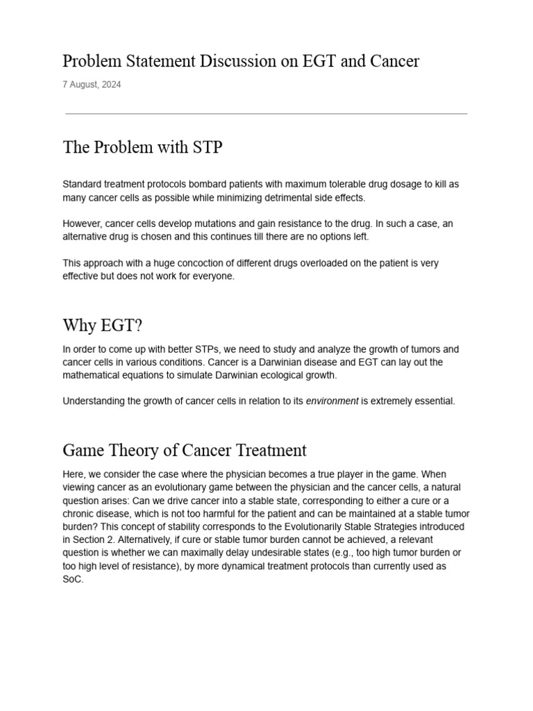 Problem Statement Discussion | PDF | Cancer | Neoplasms
