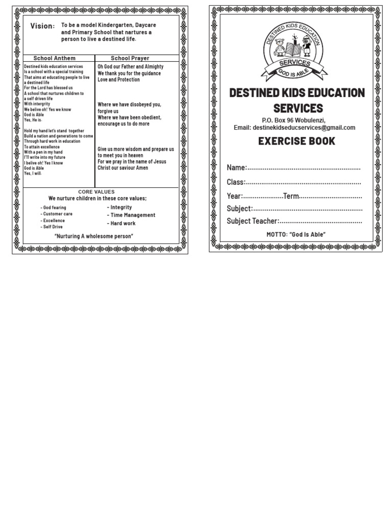 Destined Kids Education BOOK COVER NEW 2025 | PDF | Lord's Prayer | Theology