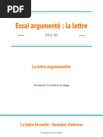 Modèle de lettre formelle DELF B2 | PDF
