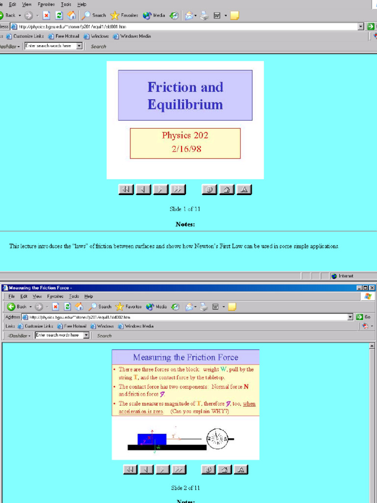 Friction Theory | PDF