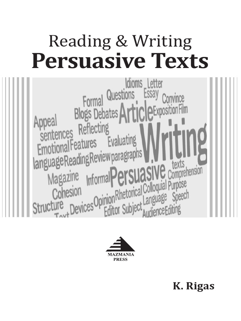 SAMPLE Reading Writing Persuasive Texts | PDF | Clothing | Linguistics