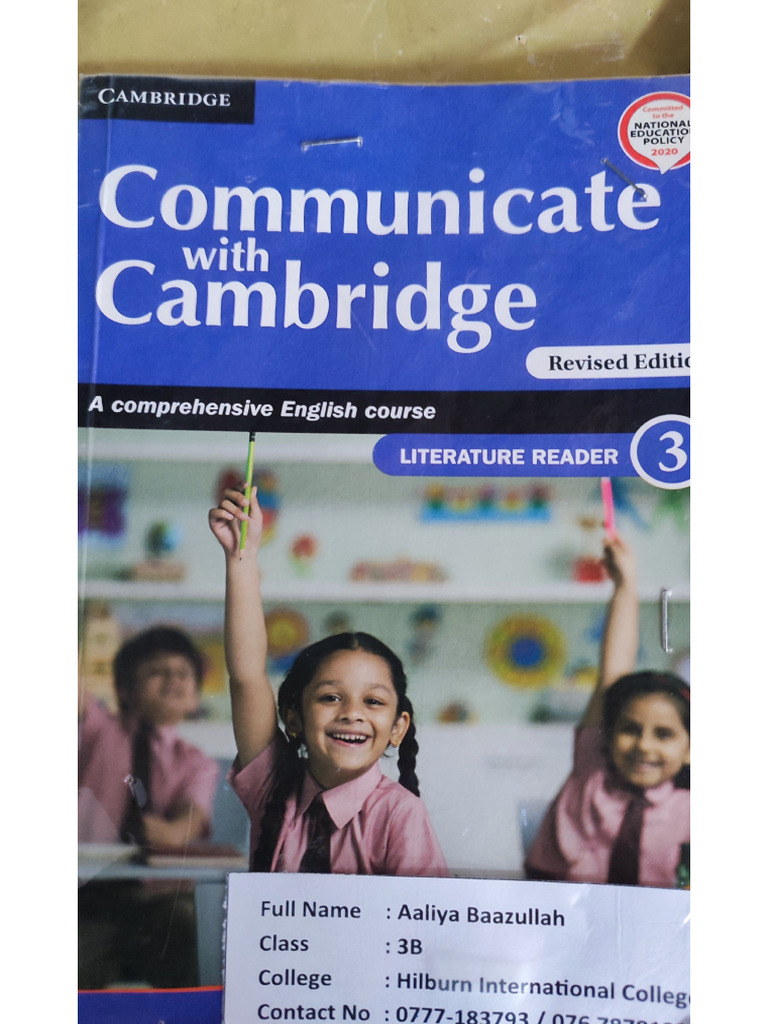 English Literature Book Grade 3 | PDF
