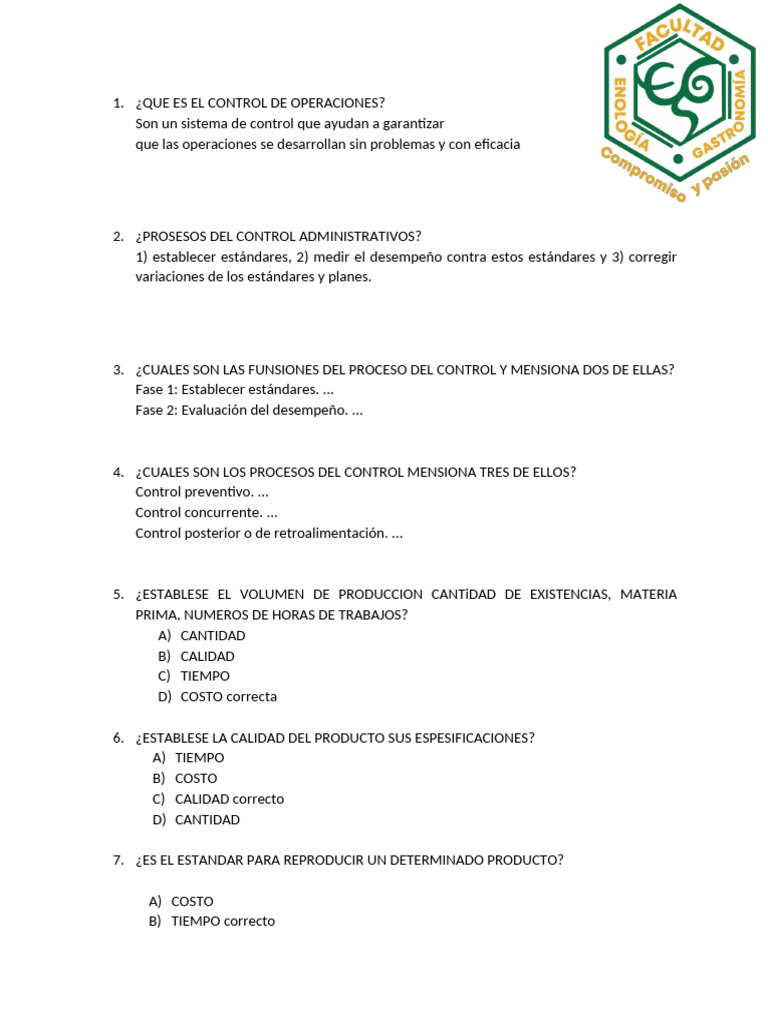 QUE ES EL CONTROL DE OPERACIONES guia XD | PDF | Automatización