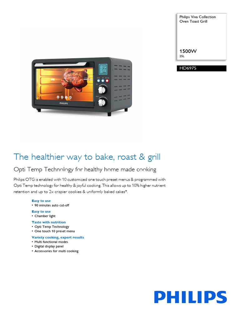 The Healthier Way To Bake, Roast & Grill: Opti Temp Technology For ...