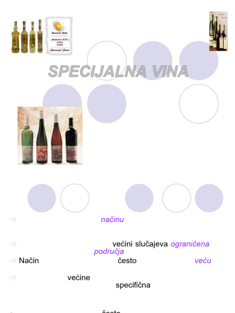 Specijalna Vina | PDF