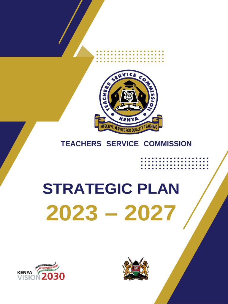 TSC Strategic Plan 2023-2027 Overview | PDF | Strategic Planning ...