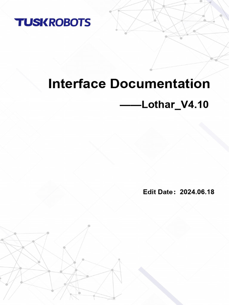 TUSK Interface Documentation-Lothar4.10 - HTTP-20240618 | PDF | Json | Parameter (Computer ...