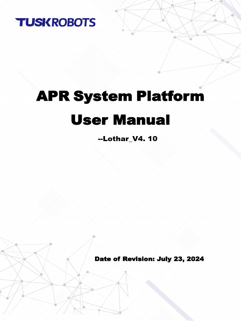 APR System Platform User Manual | PDF | Booting | Button (Computing)