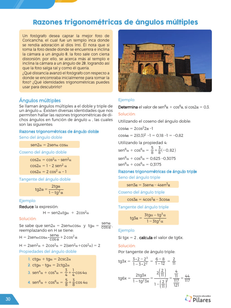 Trigo III Tema 3 | PDF | Funciones trigonométricas | Trigonometría