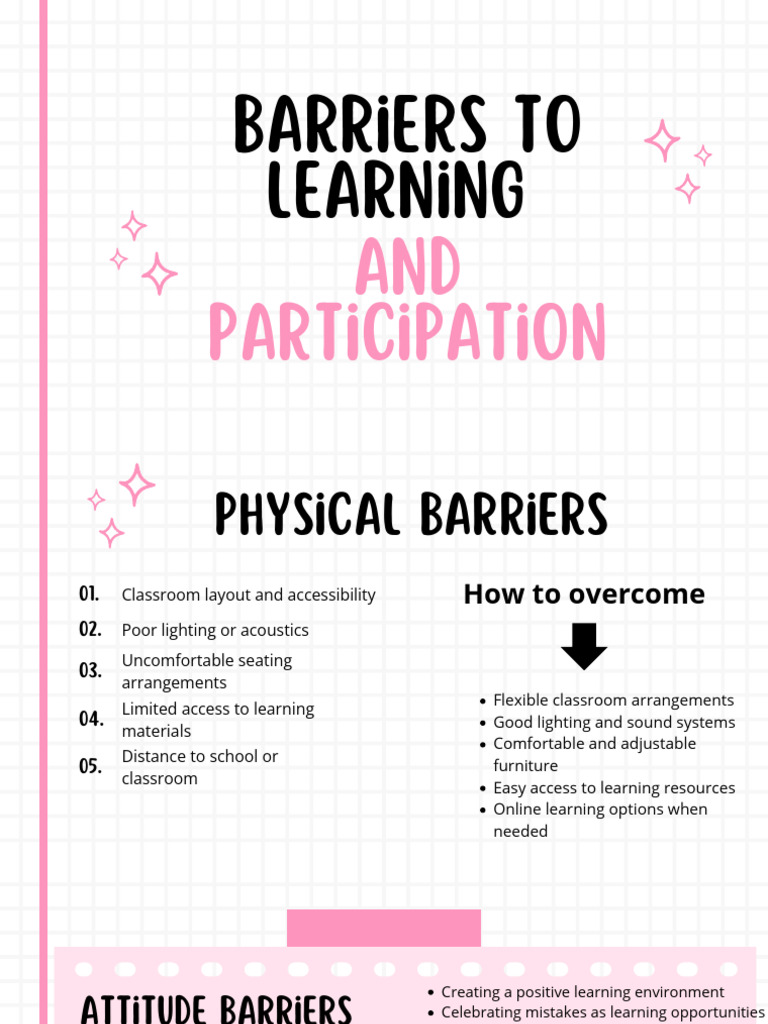 Barriers to Learning | PDF