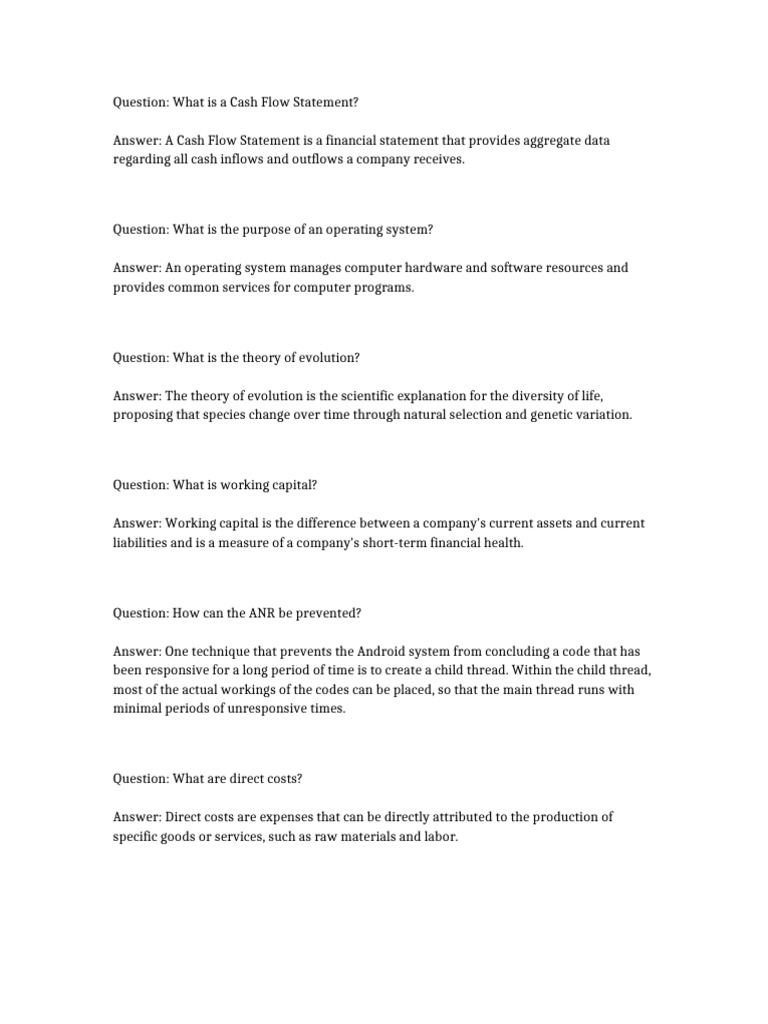 Key Financial and Business Concepts | PDF